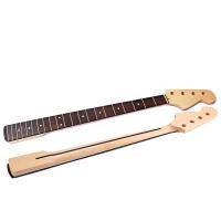 China Bass Guitar Neck Maple 21 Frets With White Dot Inlay 34.33 Inch Replacement Guitar Neck for sale