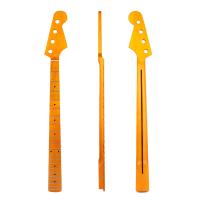 China Matte Finish Bass Neck Adjustable Truss Rod Maple Bass Guitar Necks 21 Frets for sale