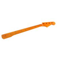 China Matte Finish Bass Neck Adjustable Truss Rod Maple Bass Guitar Necks 21 Frets for sale