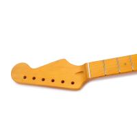 China Matte finish Electric Guitar Neck 21 Fret Fender Stratocaster Maple Neck abalone shell for sale