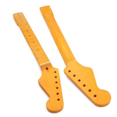 China Matte finish Electric Guitar Neck 21 Fret Fender Stratocaster Maple Neck abalone shell for sale