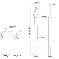 China Vintage Guitar Maple Neck Telecaster Neck 22 Frets White Dots High Gloss Rosewood Fingerboard for sale