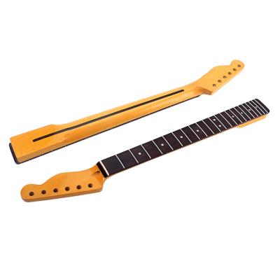 China Vintage Guitar Maple Neck Telecaster Neck 22 Frets White Dots High Gloss Rosewood Fingerboard for sale