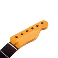 China Vintage Guitar Maple Neck Telecaster Neck 22 Frets White Dots High Gloss Rosewood Fingerboard for sale