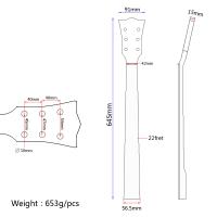 China Gibson Les Paul Replacement Neck 22 Frets Maple Guitar Neck Rosewood Fingerboard adjustable truss rod for sale