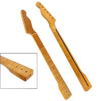 China Electric Tiger Flame Telecaster Color Maple Abalone Dots 42MM Yellow 25.67 for sale