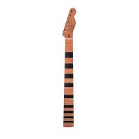 China 22 Fret Tiger Flame Maple Guitar Neck Replacement TL Electric Guitar Neck Adjustable Truss Rod for sale