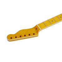 China 21-Fret Electric Guitar Neck Canada Maple Wood for Fender Telecaster Neck Fingerboard Abalone Shell Position Markers for sale