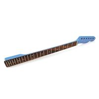China Maple Fender Tele Neck Replacement 22 Frets Rosewood Fretboard Blue Burst Crack White Dot for sale