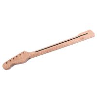 China 22 Frets Stratocaster Maple Neck Replacement With Abalone Shell Dot Inlay Tiger Flame for sale