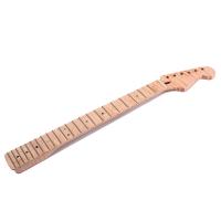 China 22 Frets Stratocaster Maple Neck Replacement With Abalone Shell Dot Inlay Tiger Flame for sale