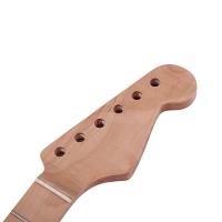 China 21 Frets Stratocaster Neck Maple Wood Electric Guitar Neck Replacement Skunk Stripe Adjustable Truss Rod for sale