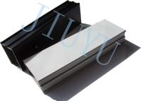 China Aluminum Alloy Extruded Stamped Parts, Oxidation-Black Rectangular Tubes for sale