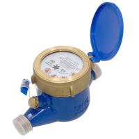 China LXSG-15-50 Brass Body Water Meter 15-25mm ISO4064 Certified with Pulse Output for Remote Reading for sale