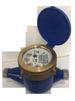 China Magnetic Drive 1/2 Inch R160 Multi-Jet Cold Water Meter with Cast Iron Body, 15-25mm Size Range, Horizontal Installation for sale