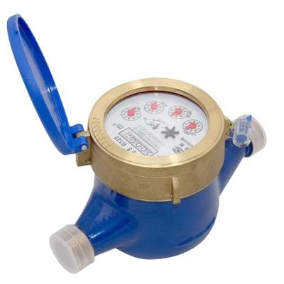 China Brass Body Dry Type Multi-Jet Water Meter DN15-50 with R80-R160 Flow Rates and OEM Support for sale