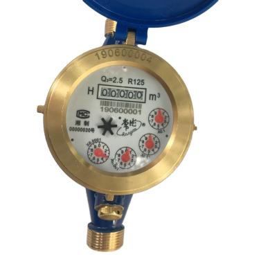 China DN 15-50 Multi-Jet Dry Dial Water Meter Class B/C for Cold & Hot Water, 1MPa Pressure, 3.125 m³/h Flow for sale