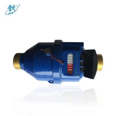 China DN15 DN20 Volumetric Brass Cold Water Meter R160 with 3-4L/H Flow Rate and 1MPa Pressure Rating for sale