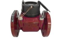 China Customizable Large Caliber Horizontal Hot Water Flow Meters 80-200mm with Woltman Flange Connection for 90°C Applications for sale