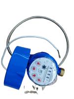 China RS485 Modbus Water Meter DN15-32 Cast Iron Brass Body with 1MPa Pressure Rating and IP68 Protection for sale