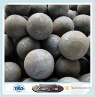 China Industrial High Hardness HRC 60-68 forged grinding media steel balls 60Mn for sale