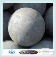 China HRC 60-68 High Hardness forged grinding ball 60MN B2 , ball mill media for sale