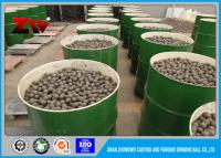 China Unbreakable high impact value High carbon forged grinding balls , Alloy steel material 60Mn B2 B3 for sale