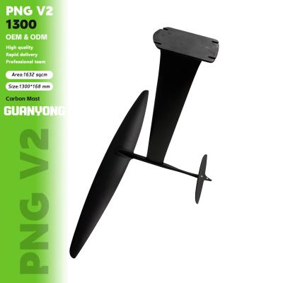 China Carbon Fiber Hydrofoil Front Wing 1300mm for SUP Surfing Pump Foil High Modulus for sale