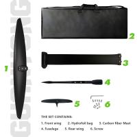 China Carbon Fiber Hydrofoil Front Wing 1300mm for SUP Surfing Pump Foil High Modulus for sale