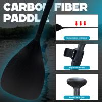 China 2 3 Sections Carbon Paddle Downwind SUP Stand Up Paddle Carbon Ultra Light for sale