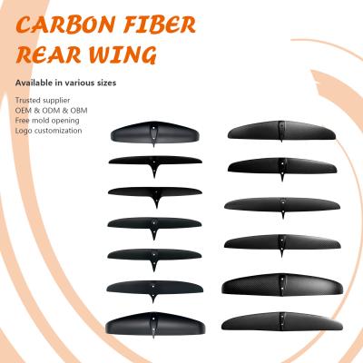 China Carbon Fiber Hydrofoil Rear Wing 340mm 360mm Universal Surfing Stab Fittings for sale