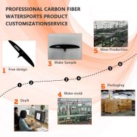 China Carbon Fiber Hydrofoil Rear Wing 340mm 360mm Universal Surfing Stab Fittings for sale