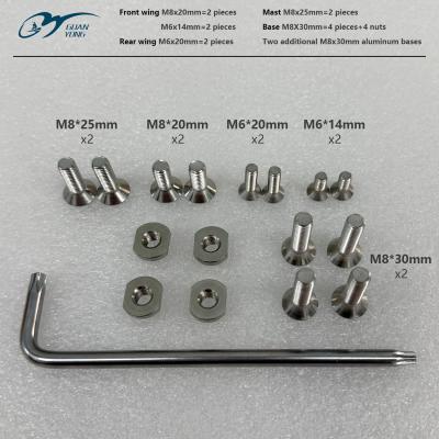 China 316 Stainless Steel Hydrofoil Screws M6 M8 for Wing Foil Efoil Board 120g for sale