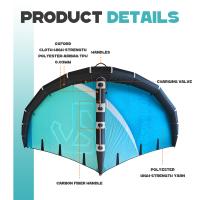 China Inflatable 6M Wing Foiling Hard Carbon Fiber Wingsurf Wing with Air Pump Handle for sale