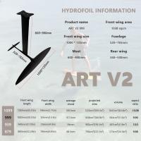 China ART V2 999 Hydrofoil Carbon High Aspect Wing 1000mm Wingspan Surfing Foil Board for sale
