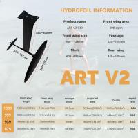 China AXIS ART V2 939 Hydrofoil Aluminum Self Propelled Surf Foil 900sqcm Pump Sup Foil Board for sale
