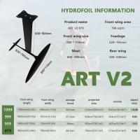 China Axis ART V2 879 Carbon Fiber Hydrofoil 790cm² Wing for Advanced Surf Wing Foil for sale