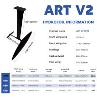 China Ultra HM Carbon Fiber Hydrofoil 1099mm Kite Surfing Wing Board GY-AXIS ART V2 for sale