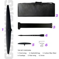China 1611 sqcm Carbon Surf Hydrofoil 1201mm Beginner Efoil Wingfoil Wave Pumping for sale