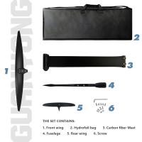 China FIREBALL 1070 UHM Carbon Hydrofoil Wing 877cm² 13.1 Aspect Ratio for Carving Freeride for sale