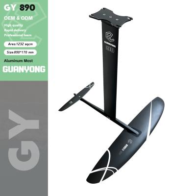 China Unisex GY890 Carbon Fiber Hydrofoil 1232sqcm Downwind Foil for Kitesurfing Wingfoil for sale