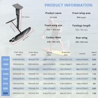 China Lightweight Carbon Front Wing GY830 984sqcm for Advanced Hydrofoil Surfers Speed Control for sale