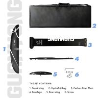 China Lightweight Carbon Front Wing GY830 984sqcm for Advanced Hydrofoil Surfers Speed Control for sale