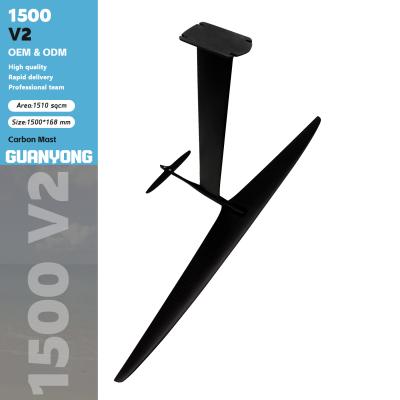 China 2025 New Style Large Front Wing 1500 V2 HM Carbon Fiber Beginners Foil Water Sport Wingfoil for sale