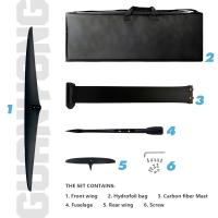 China 2025 New Style Large Front Wing 1500 V2 HM Carbon Fiber Beginners Foil Water Sport Wingfoil for sale