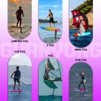 China Carbon Front Wing Hydrofoil Surfboard 1200mm Wingspan 1800cm² Area Self Propelled for sale