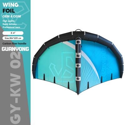 China 6m2 Wing Foil Sail Carbon Fiber Handle 5.4kg 6psi Windsurfing Wingfoil for Riders for sale