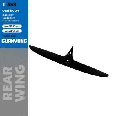 China 105.57sqcm Carbon Hydrofoil Rear Wing 365mm 362mm DIY Surf Wing for Water Sports for sale