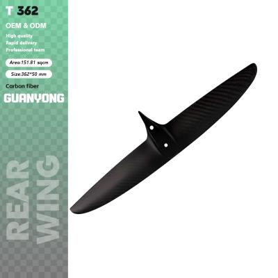 China Carbon Hydrofoil Rear Wing 362mm Wingspan for Surfing Kite Wing Waterplay for sale