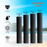 China Custom Aluminum Boat Mast 60-90cm Adjustable Surfing Hydrofoil Mast Base for sale